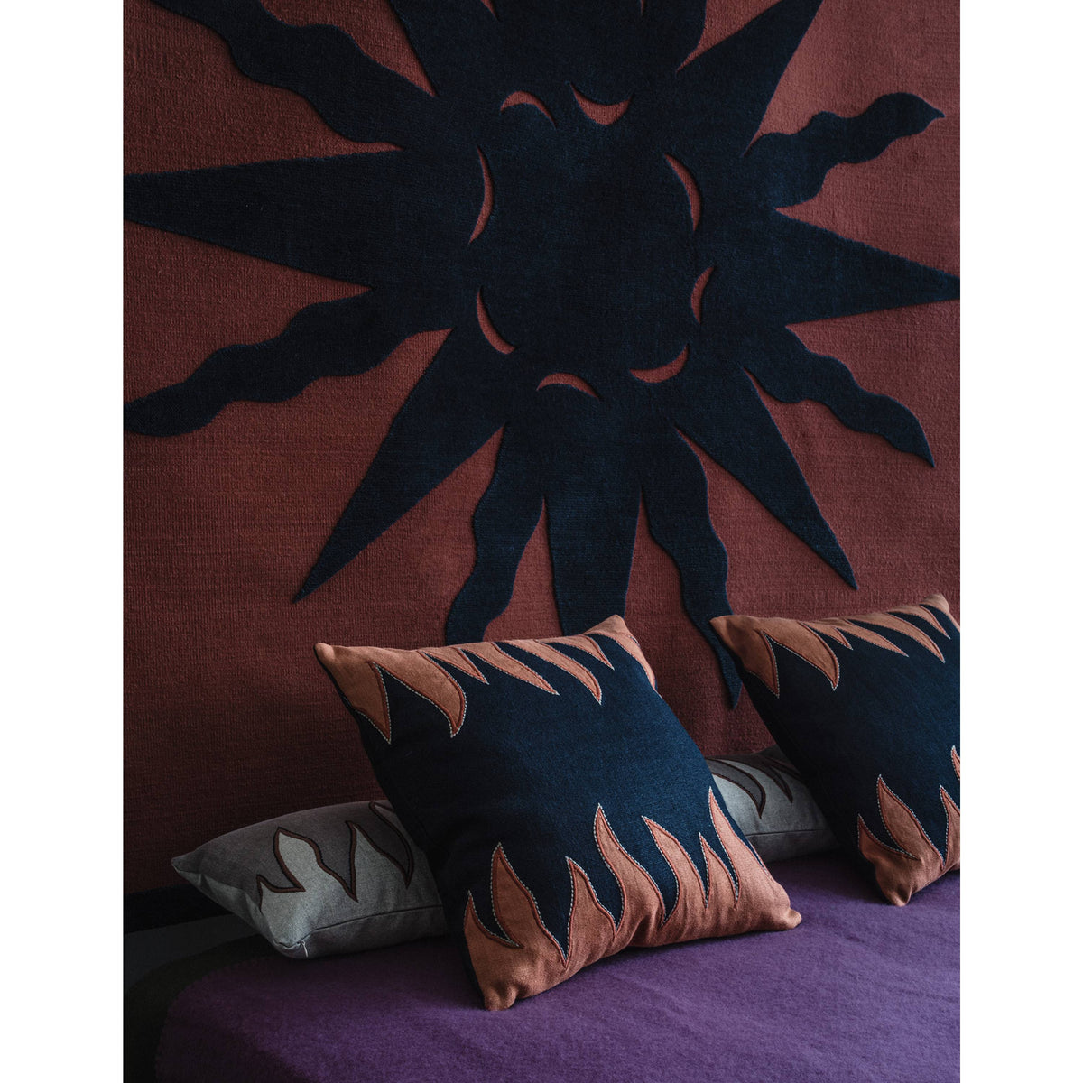 JERMAINE GALLACHER X VANDEHURD FLAME CUSHION IN CARNELIAN – Jermaine ...